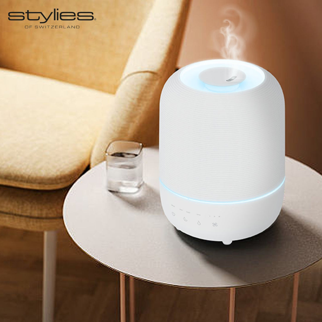 Stylies Ultraschall-Befeuchter Atlas weiss, Luftbefeuchter